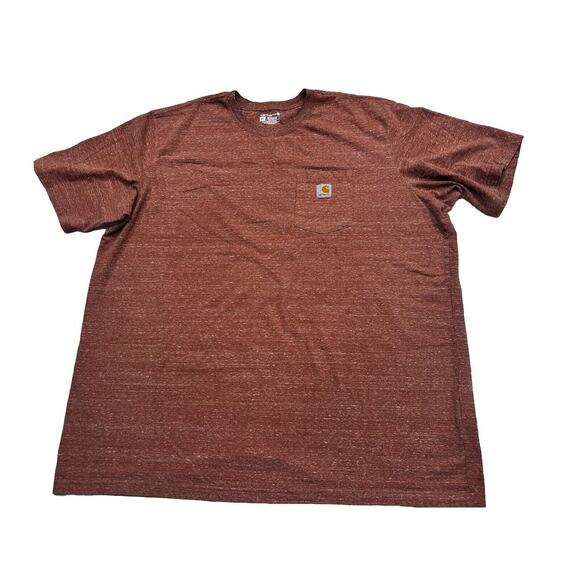 Carhartt | Shirts | Carhartt Mens 4xl Rust Color Short Sleeves Pocket ...